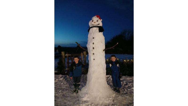 WOW: Is this the tallest snowman in Kilkenny? Maybe in Ireland ...