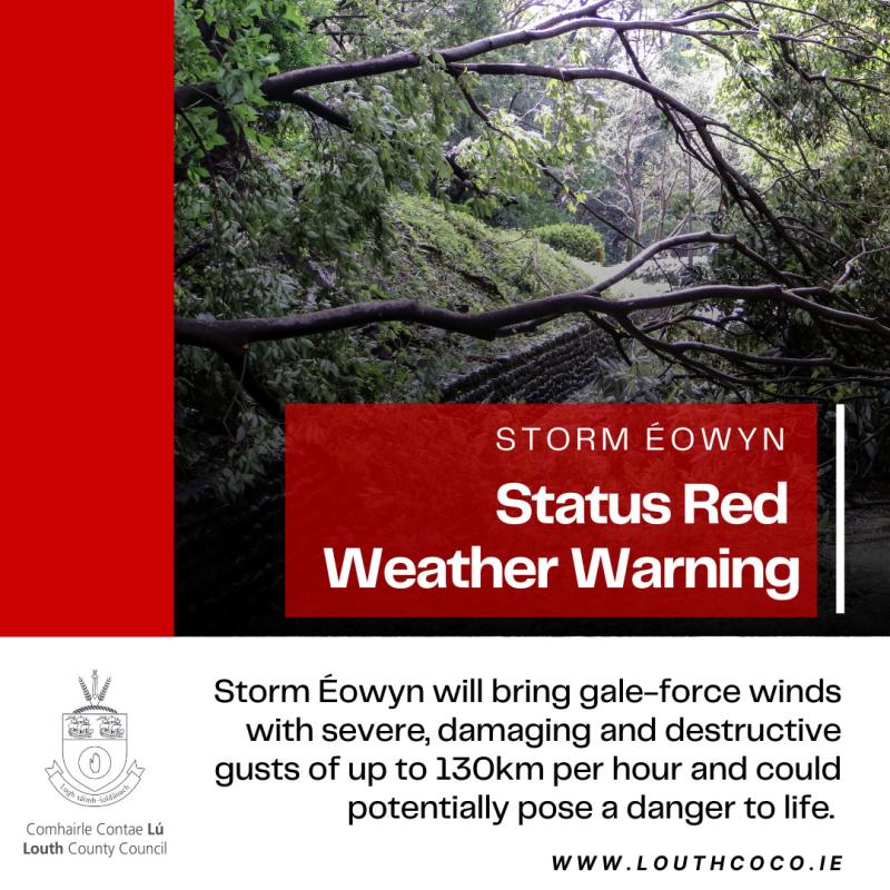 Louth County Council’s Severe Weather Action Team meet as storm Éowyn ...