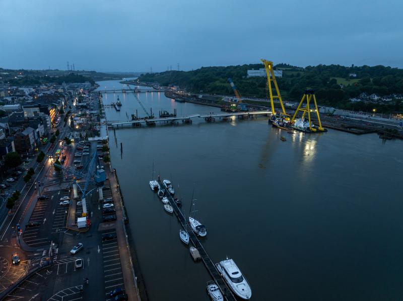 Final bridge span installation marks a 'momentous' day for Waterford ...