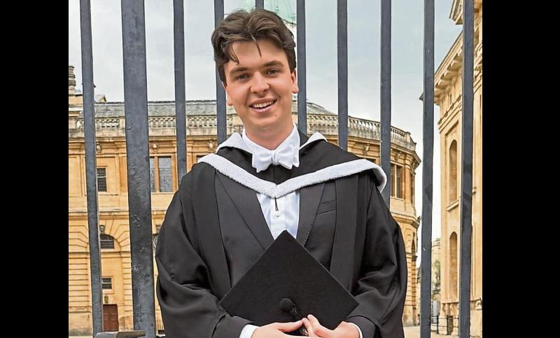 Offaly man graduates with first-class honours from prestigious English ...