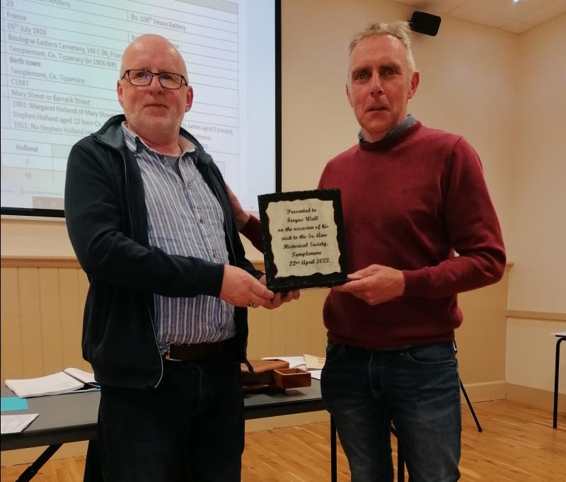 Fergus Wall delivers a great lecture in Templemore - Ireland Live
