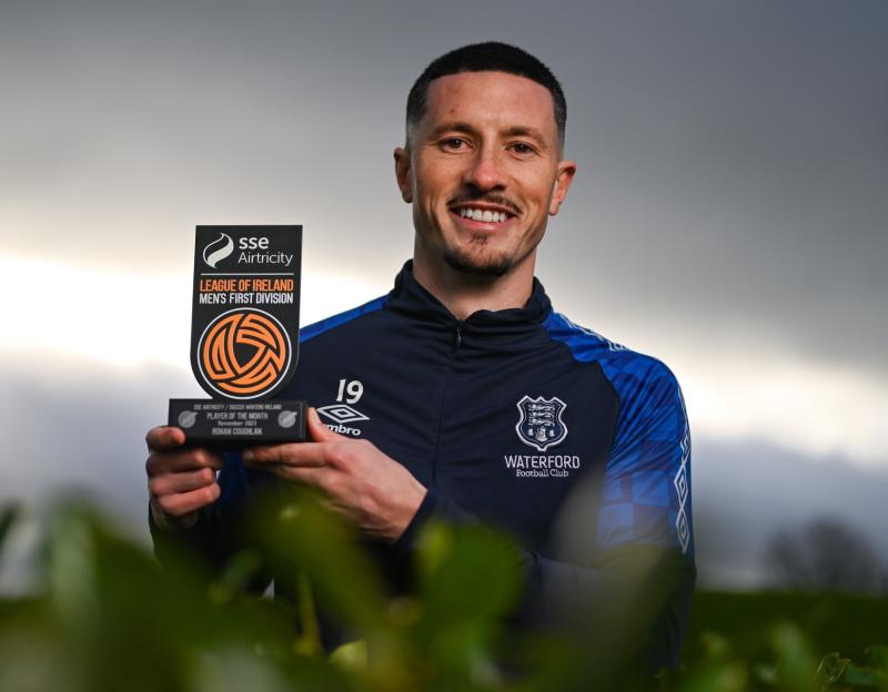 Waterford FC attacker Ronan Coughlan wins Player of the Month award for ...